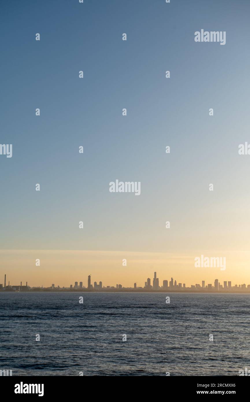 Views from the ferry to the City of Buenos Aires, Argentina Stock Photo ...