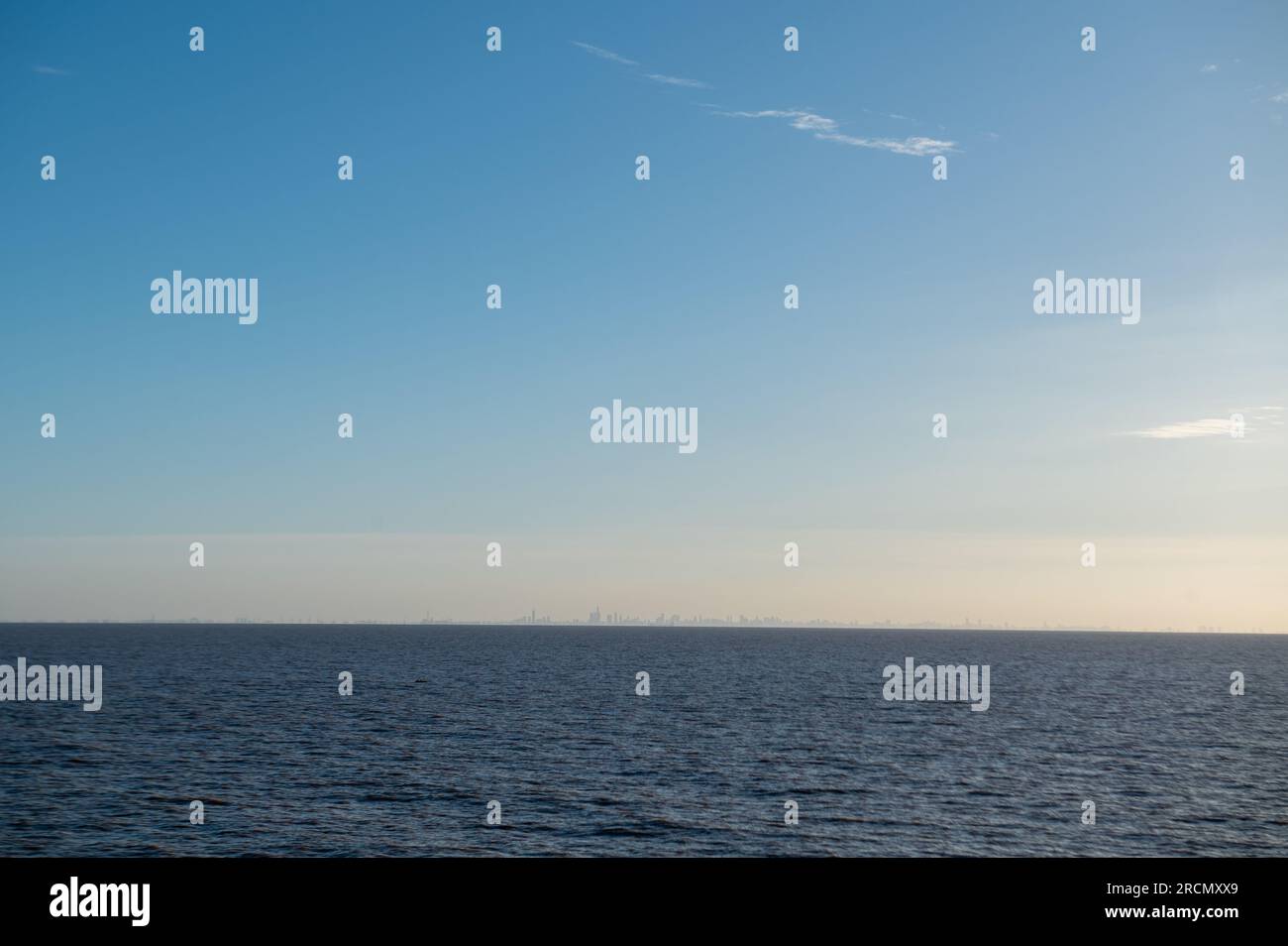 Views from the ferry to the City of Buenos Aires, Argentina Stock Photo ...