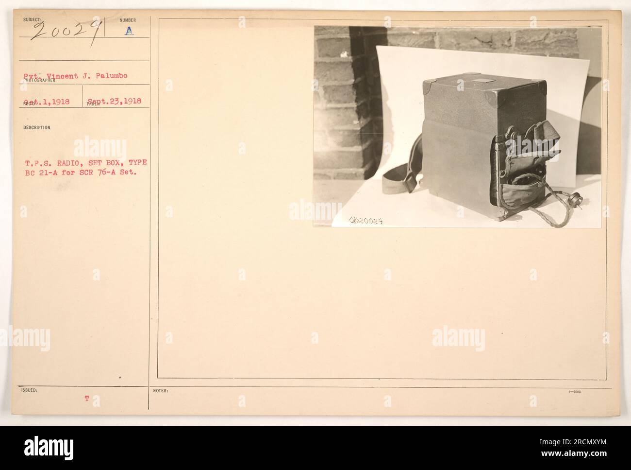 Soldiers handling radio equipment, specifically a BC 21-A set, during ...