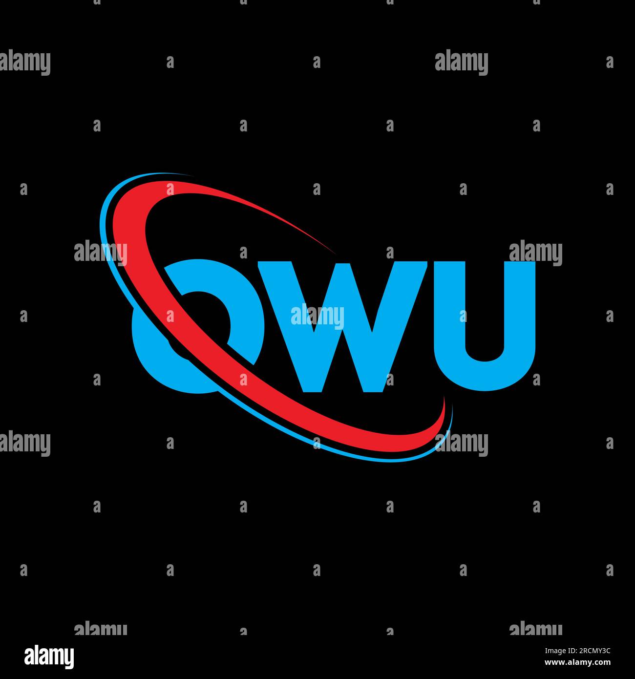 OWU logo. OWU letter. OWU letter logo design. Initials OWU logo linked ...