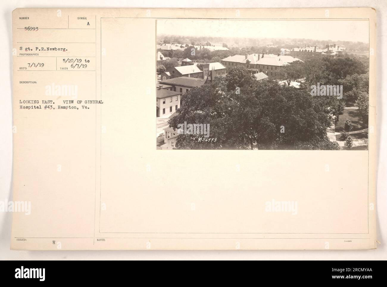 View of General Hospital #43 in Hampton, Virginia. The photograph was ...