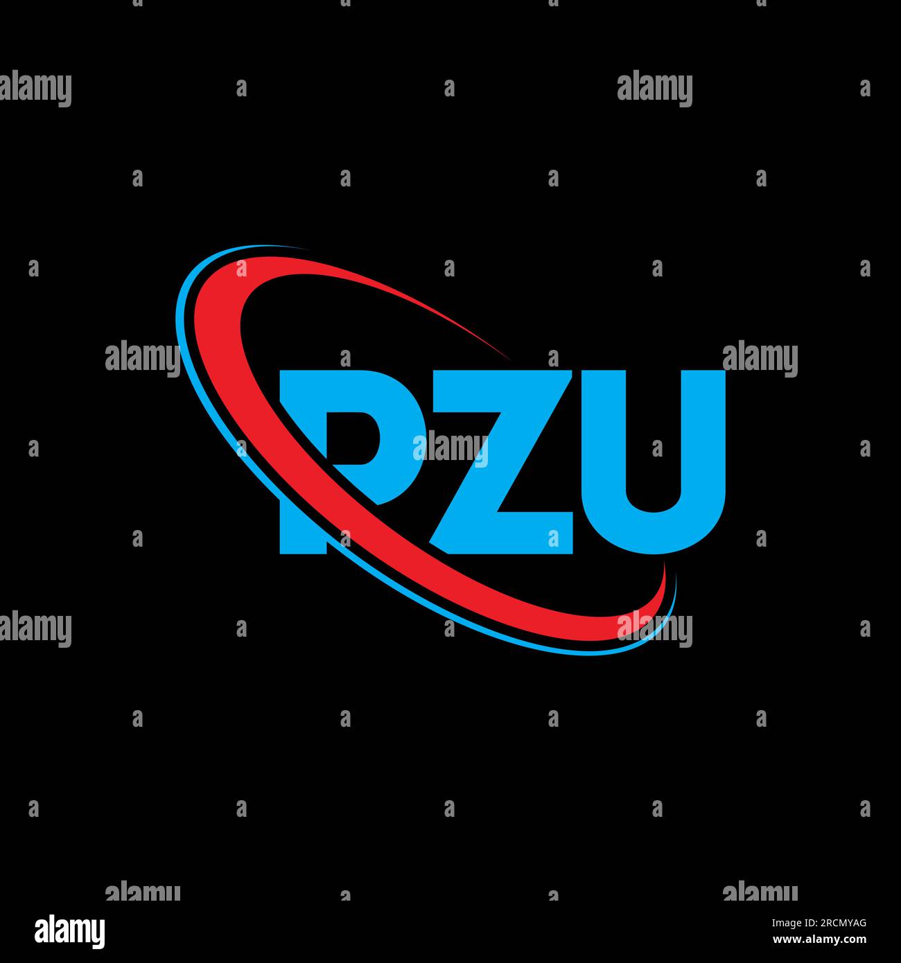 PZU logo. PZU letter. PZU letter logo design. Initials PZU logo linked ...