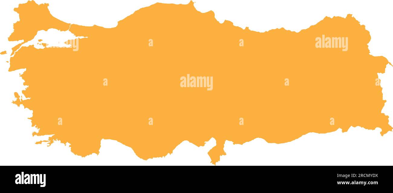 ORANGE CMYK color map of TURKEY Stock Vector Image & Art - Alamy