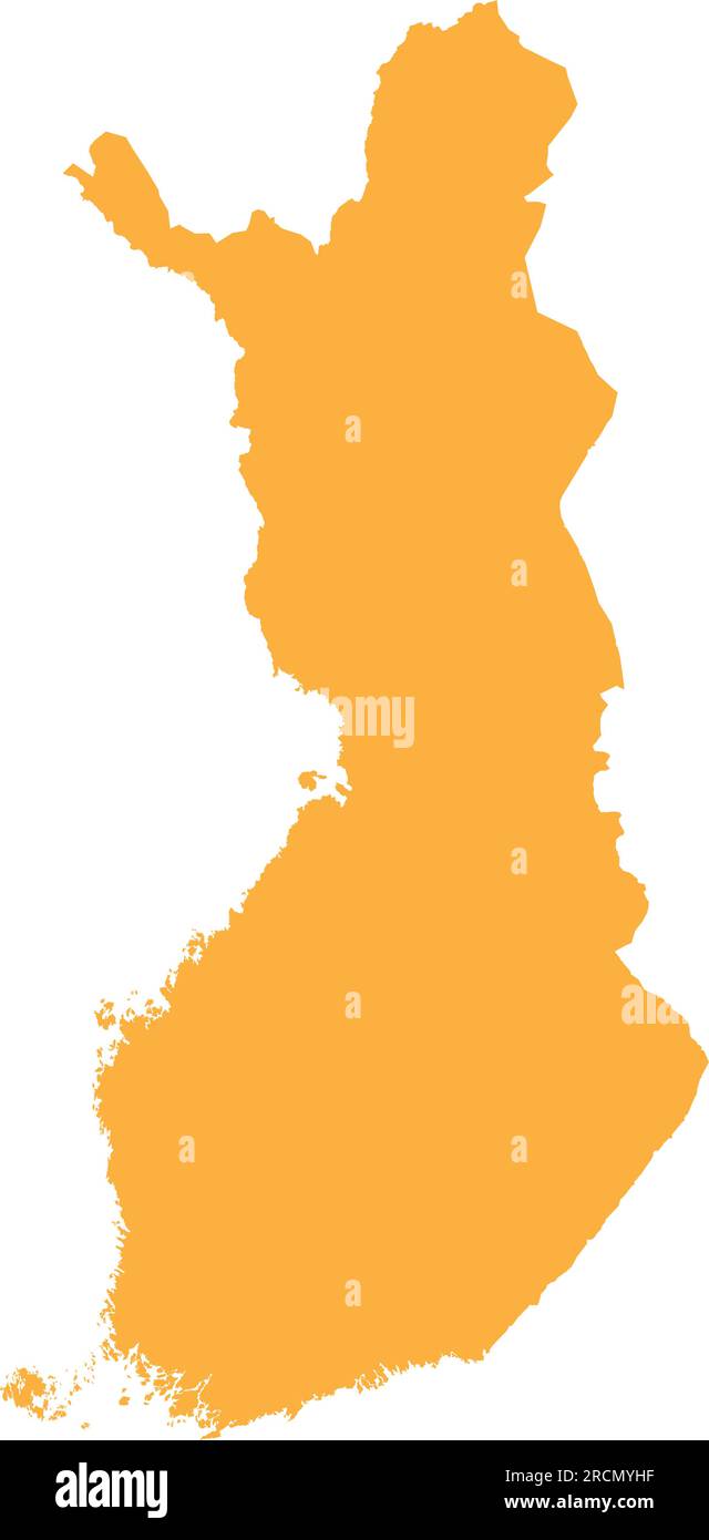 Finland map color line Cut Out Stock Images & Pictures - Alamy