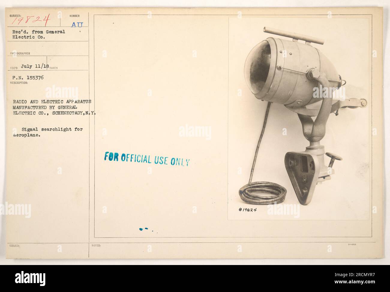 "Image of a military aircraft equipped with radio and electric ...