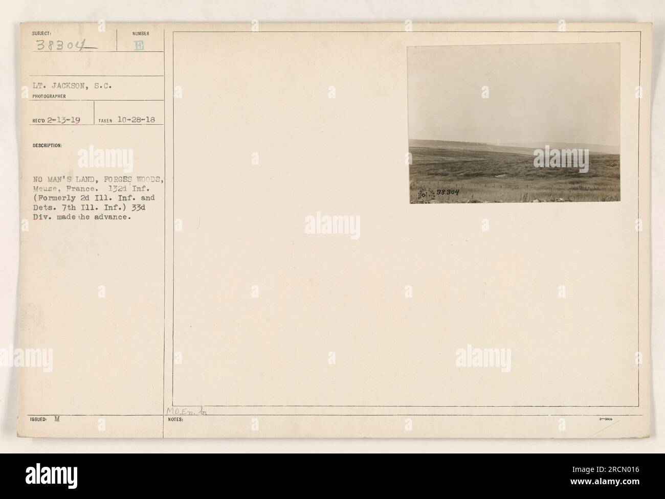 American soldiers from the 33rd Division advancing through no man's ...