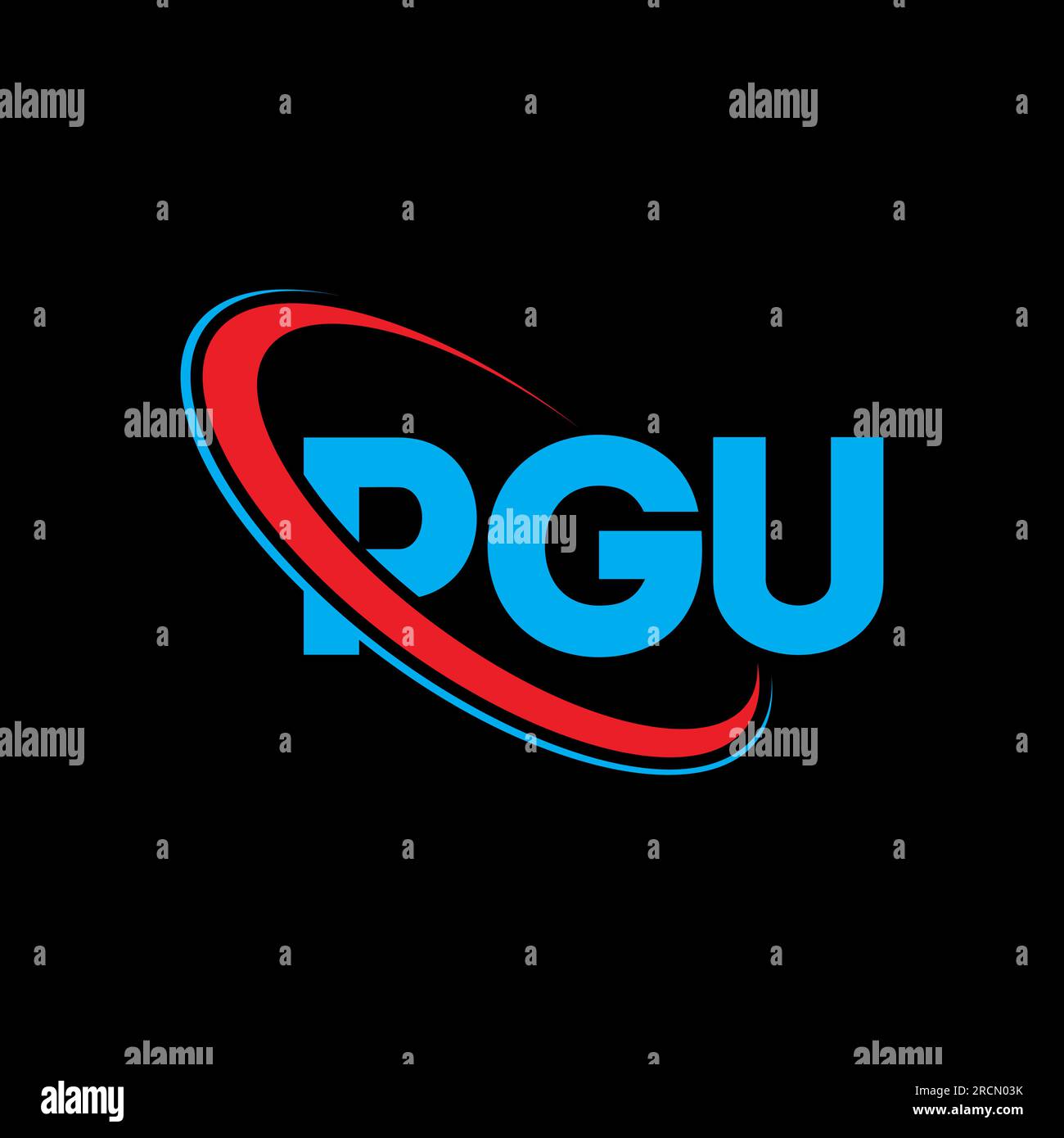 PGU logo. PGU letter. PGU letter logo design. Initials PGU logo linked ...