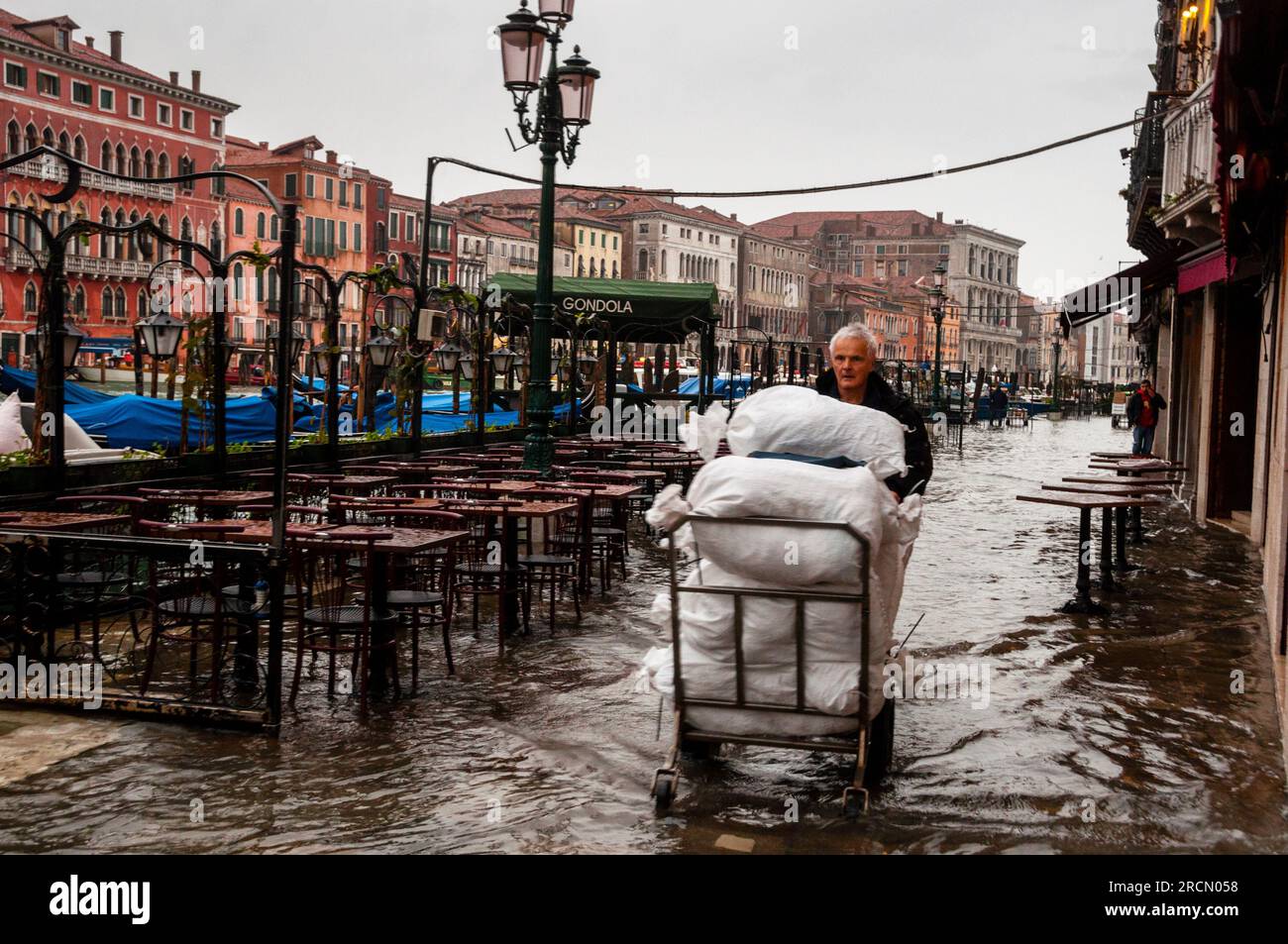 Grand Canal during Acqua alta in Venice, Italy Stock Photo - Alamy