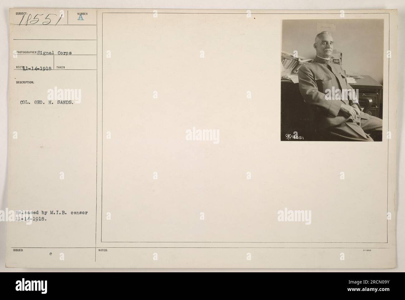 Colonel george h sands hi-res stock photography and images - Alamy