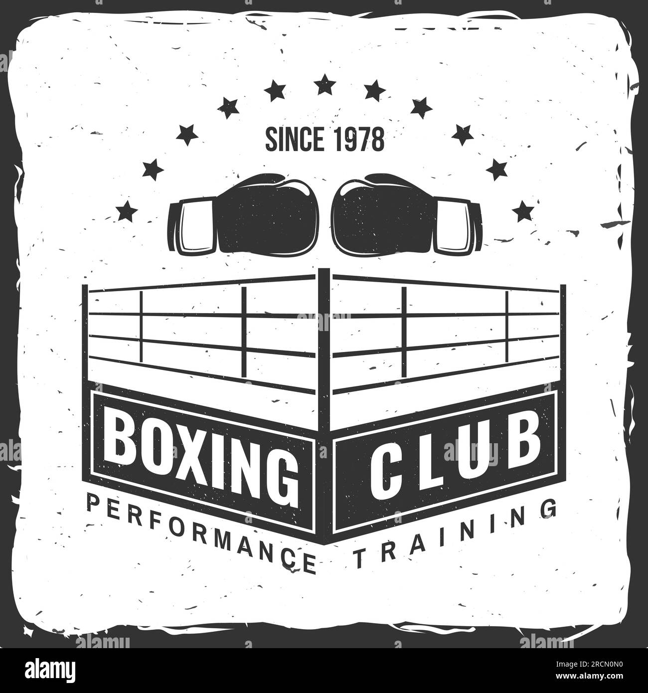 Boxing club badge, logo design. Vector illustration. For Boxing sport ...