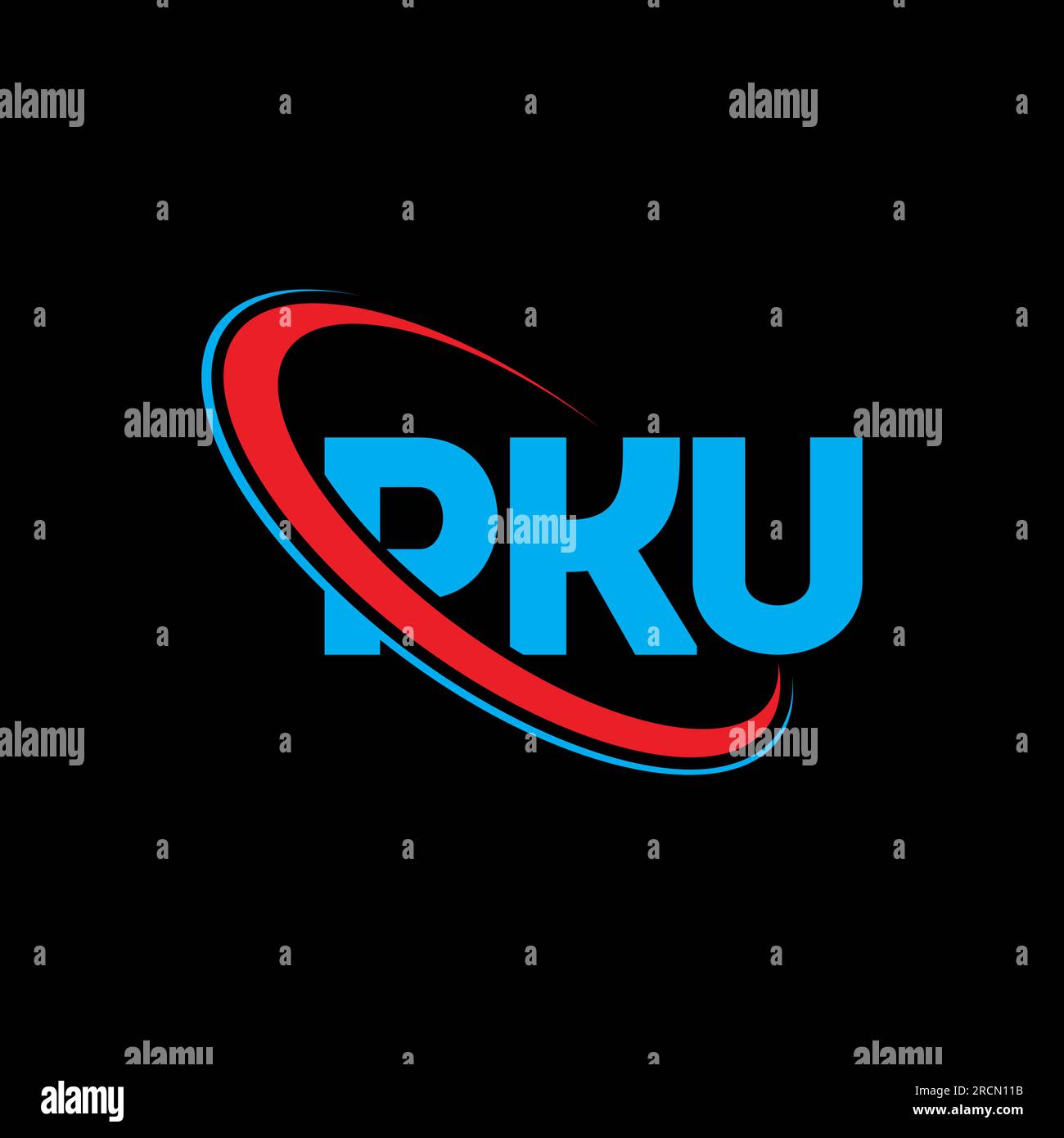 PKU logo. PKU letter. PKU letter logo design. Initials PKU logo linked ...