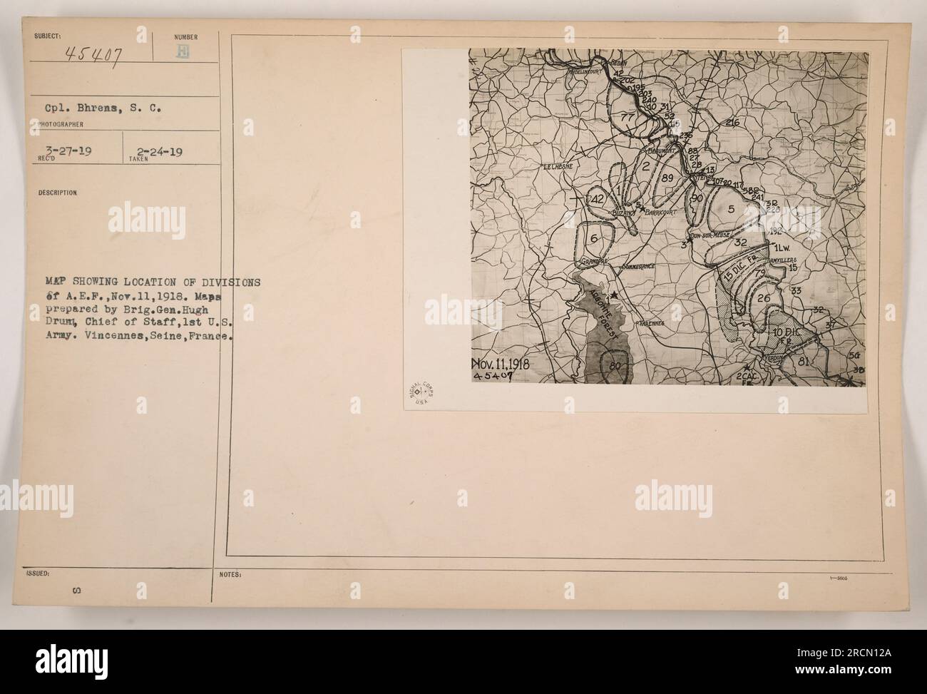 American expeditionary forces map hi-res stock photography and images ...