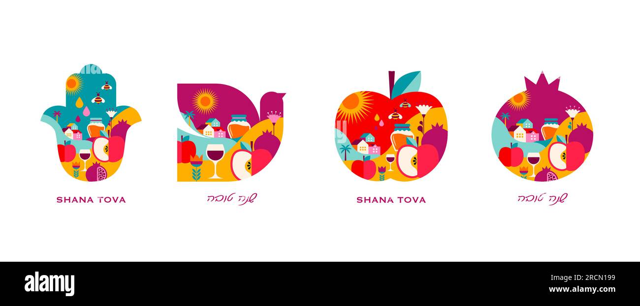 Traditional israel symbols food Stock Vector Images - Alamy