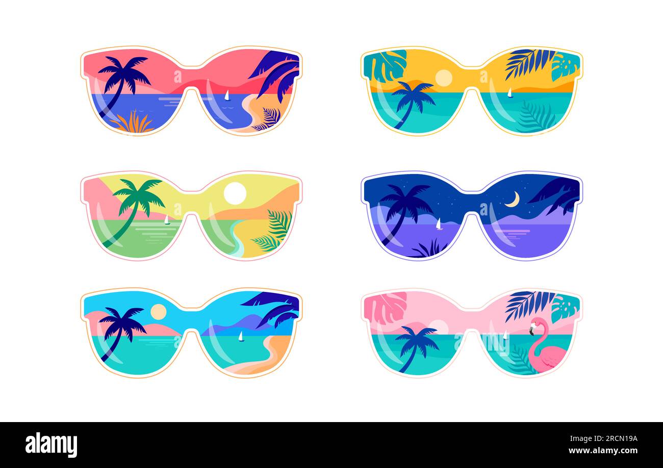 Summer Fun Concept Design Creative Background Of Landscape Panorama Of Sea And Summer Beach On