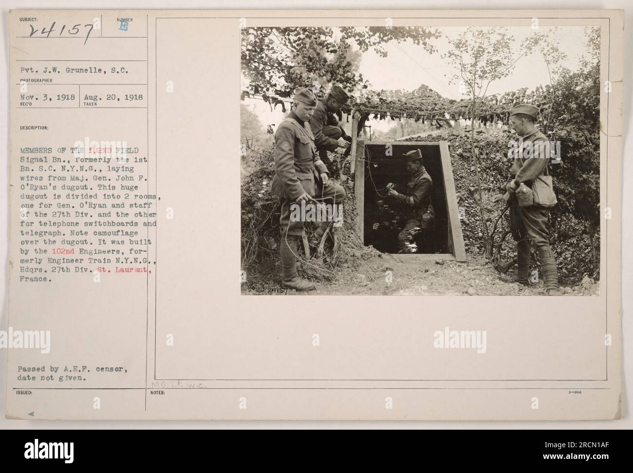 102nd field signal bn hi-res stock photography and images - Alamy