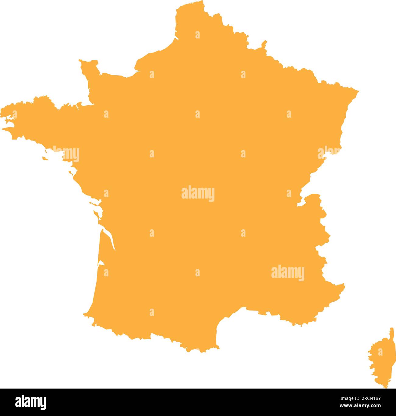 ORANGE CMYK color map of FRANCE Stock Vector Image & Art - Alamy