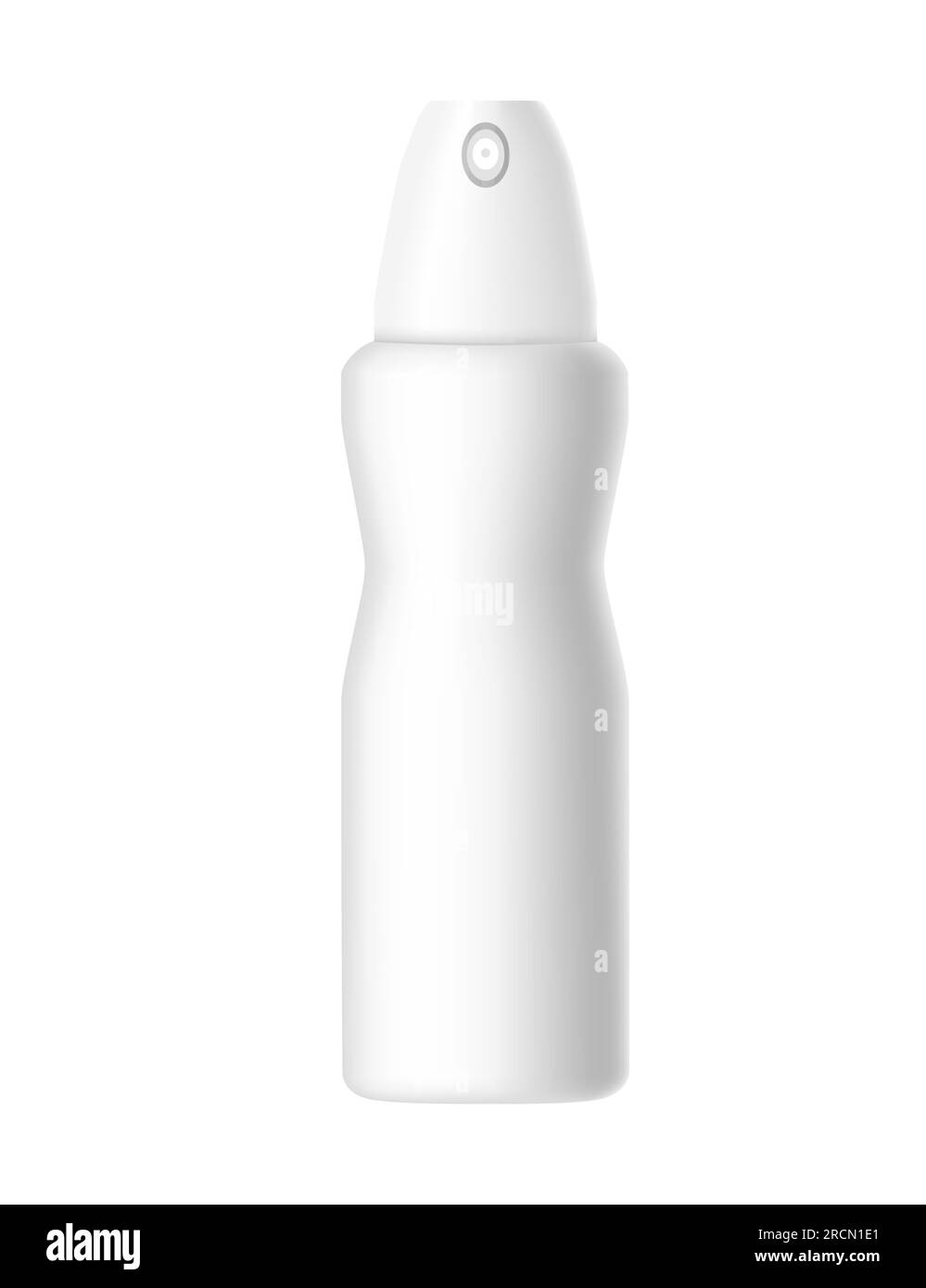 Blank template of spray can antiperspirant deodorant plastic package of ...