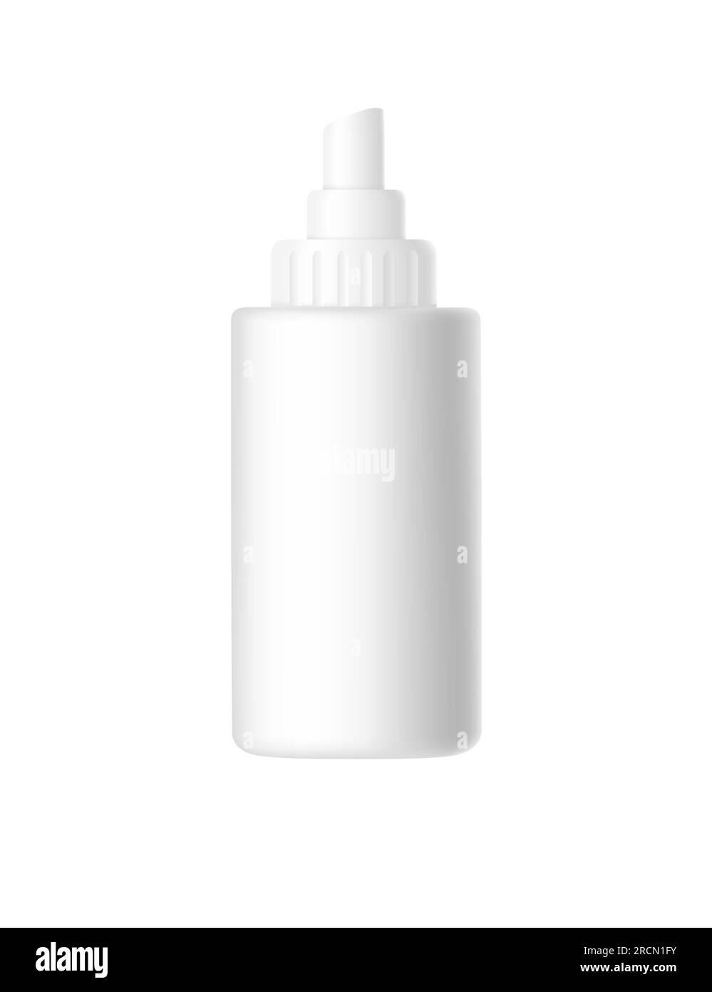 Blank template of spray can antiperspirant deodorant plastic package of ...