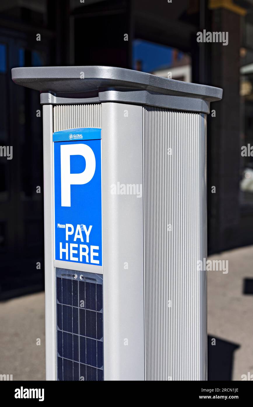 Council parking meters hi-res stock photography and images - Alamy