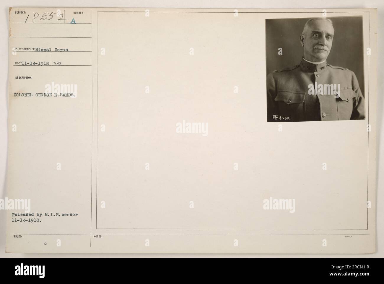 Colonel george h sands hi-res stock photography and images - Alamy