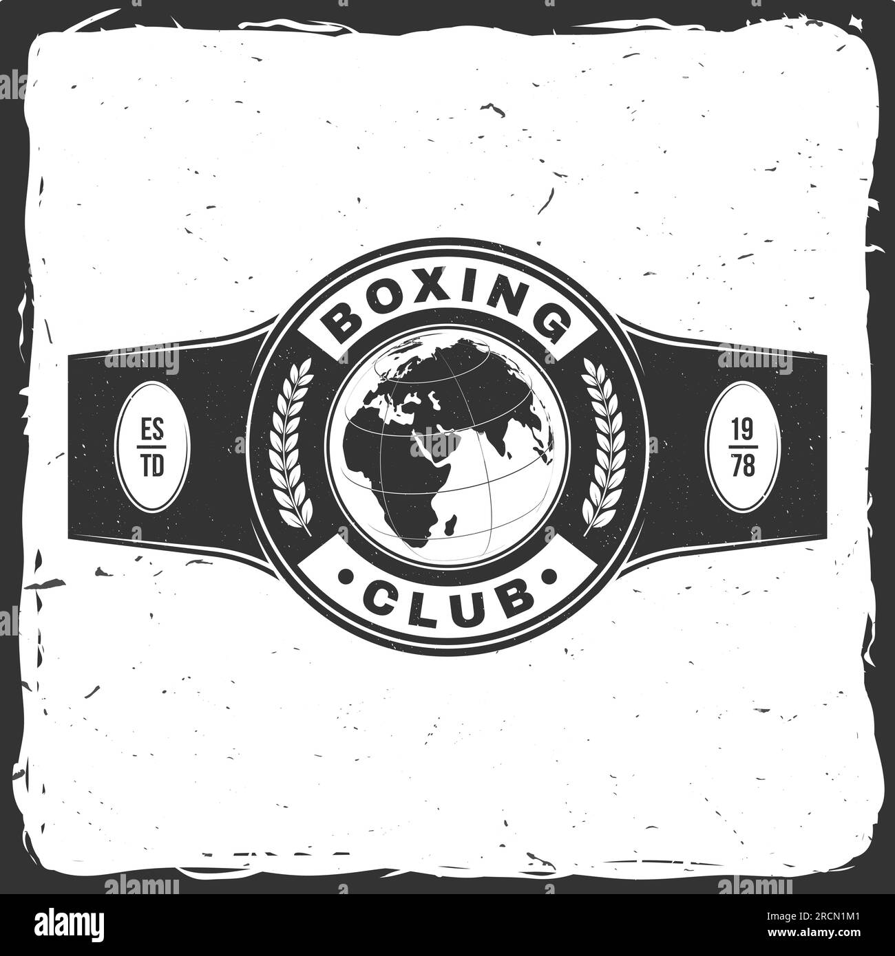 Boxing club badge, logo design. Vector illustration. For Boxing sport ...