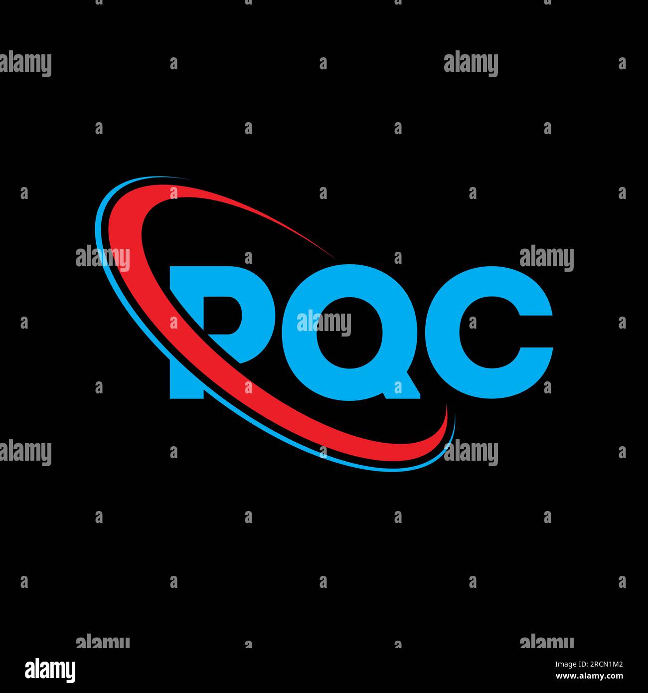 PQC logo. PQC letter. PQC letter logo design. Initials PQC logo linked ...