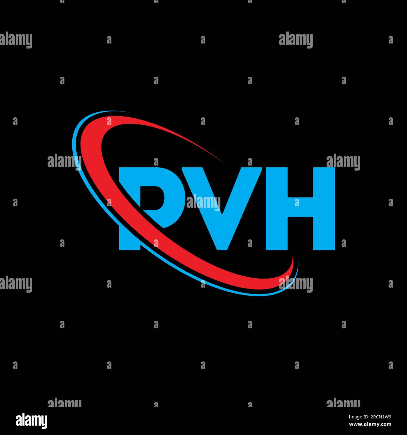 PVH logo. PVH letter. PVH letter logo design. Initials PVH logo linked ...