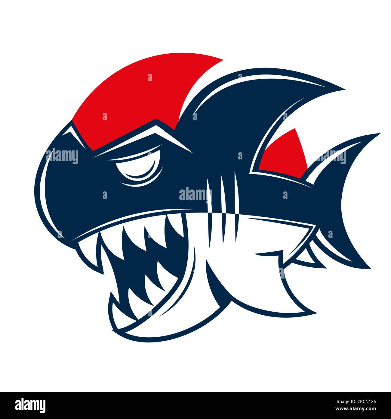 mascot shark electronic sport game vector logo design Stock Vector ...