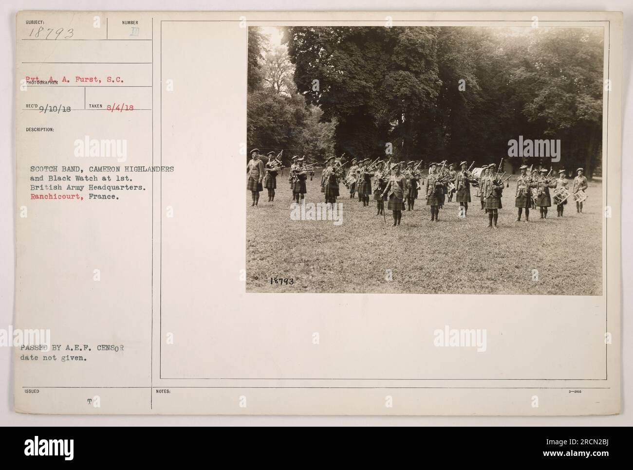 British army headquarters ranchicourt hi-res stock photography and ...