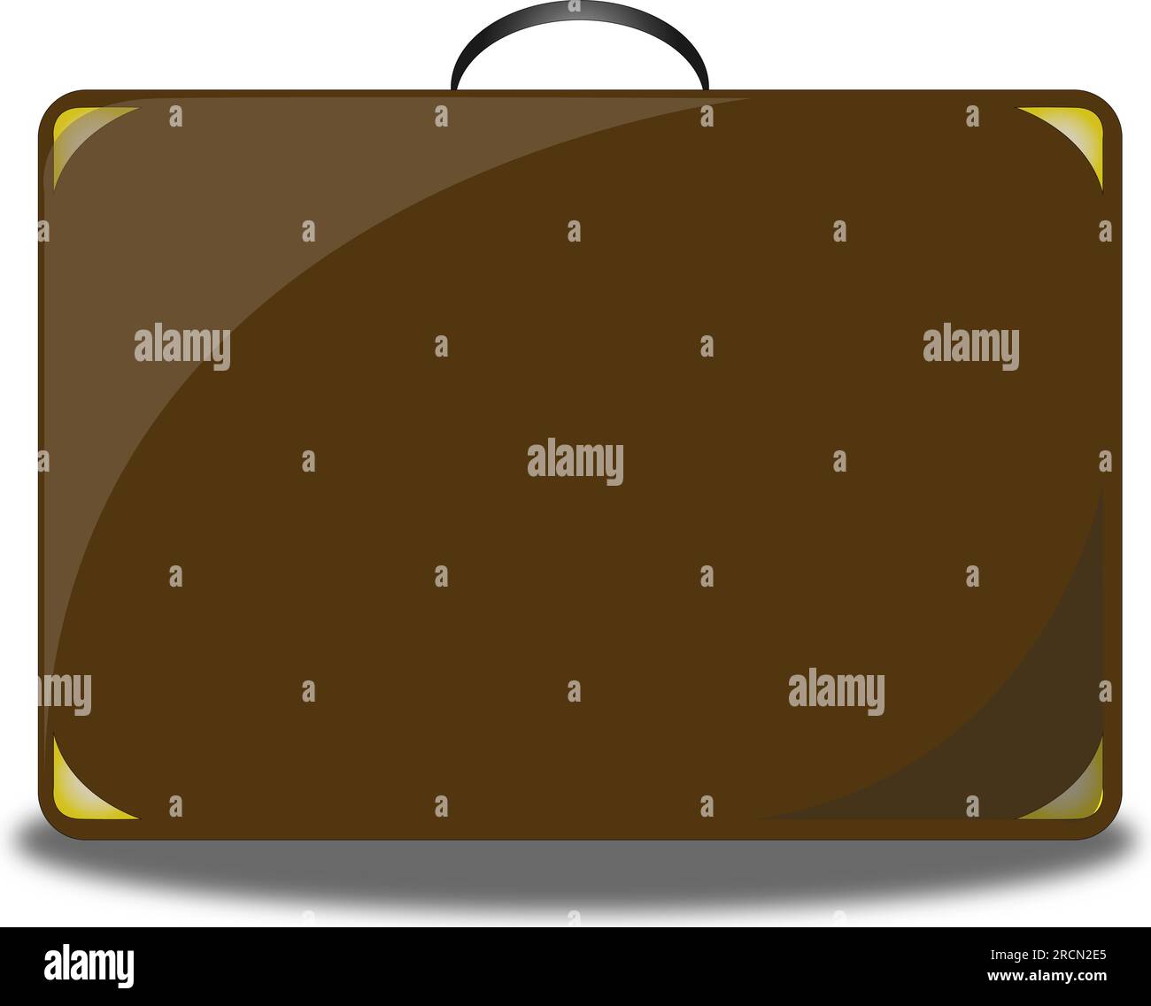 Suitcase vector icon with shadow isolated on transparent or white ...
