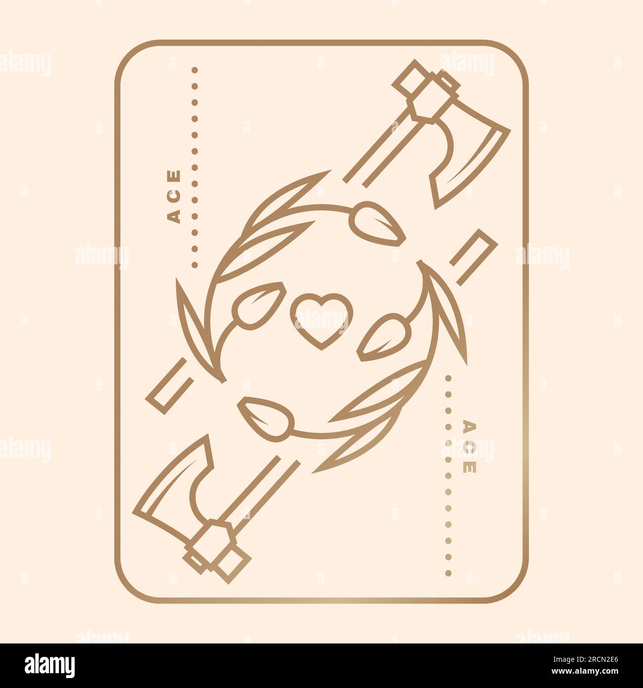 Ace playing card. Vector illustration. Esoteric, magic Royal playing ...