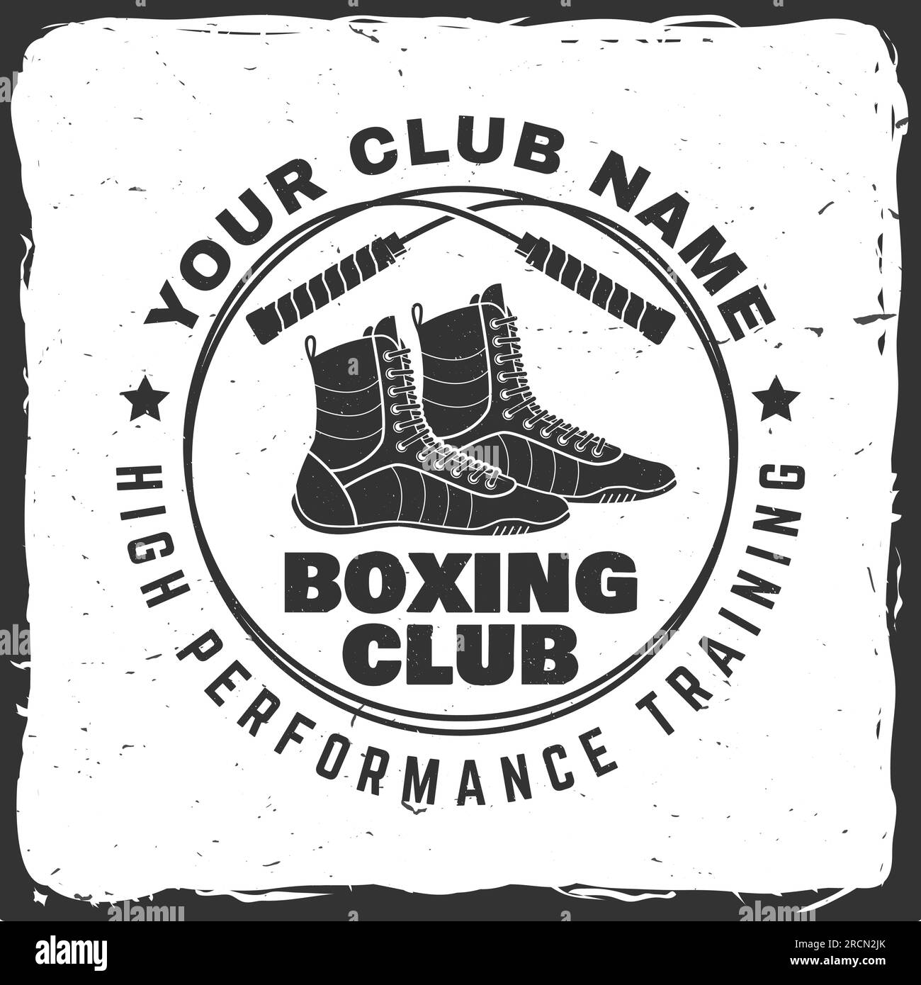Boxing club badge, logo design. Vector illustration. For Boxing sport ...