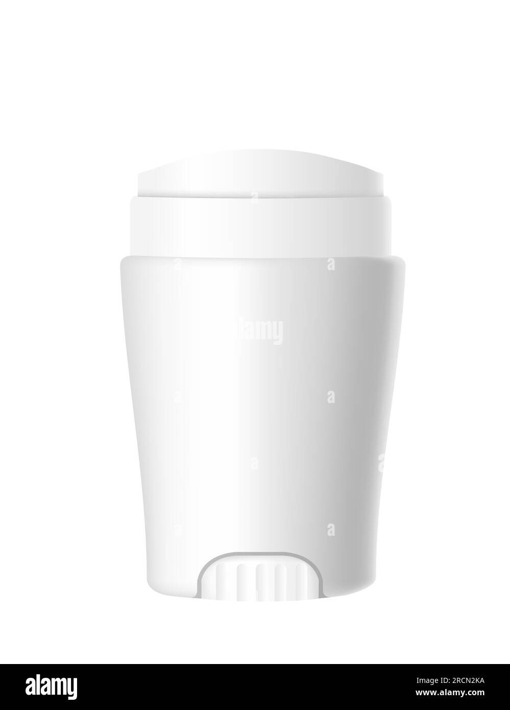 Blank template of roll on antiperspirant deodorant plastic package of ...