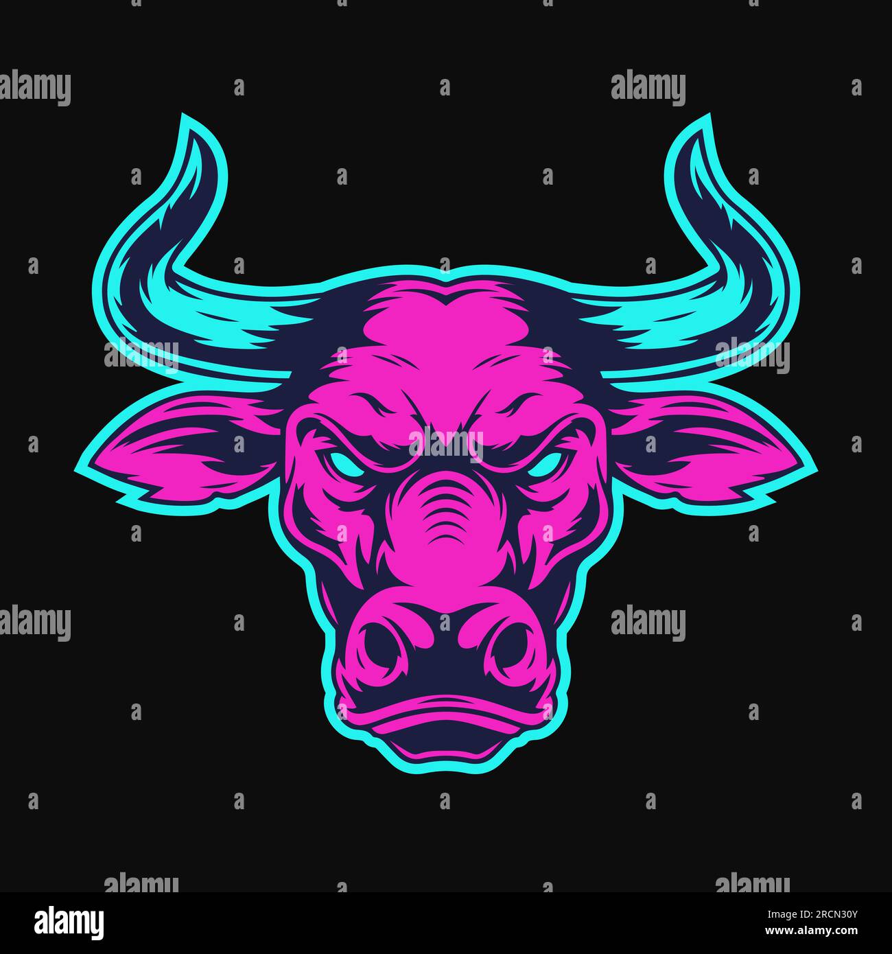 Bull Head Mascot