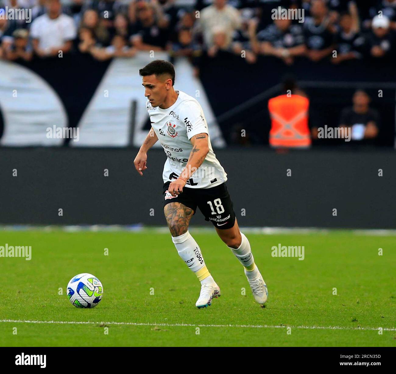 Sao Paulo, Brazil. 15th July, 2023. Mathias Rojas during a match ...