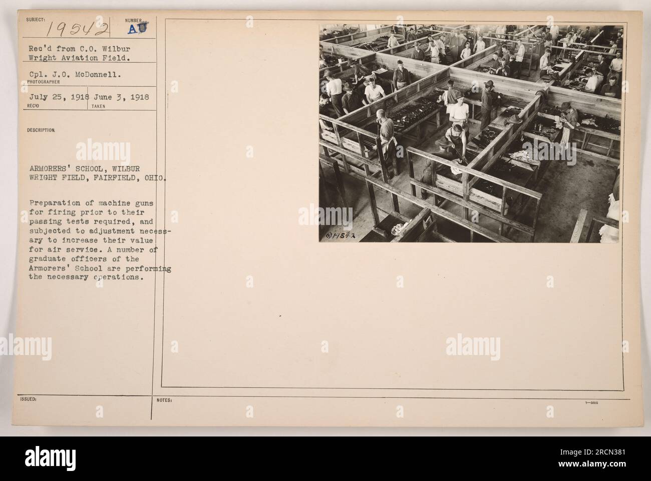 A group of graduate officers from the Armorers' School at Wilbur Wright ...