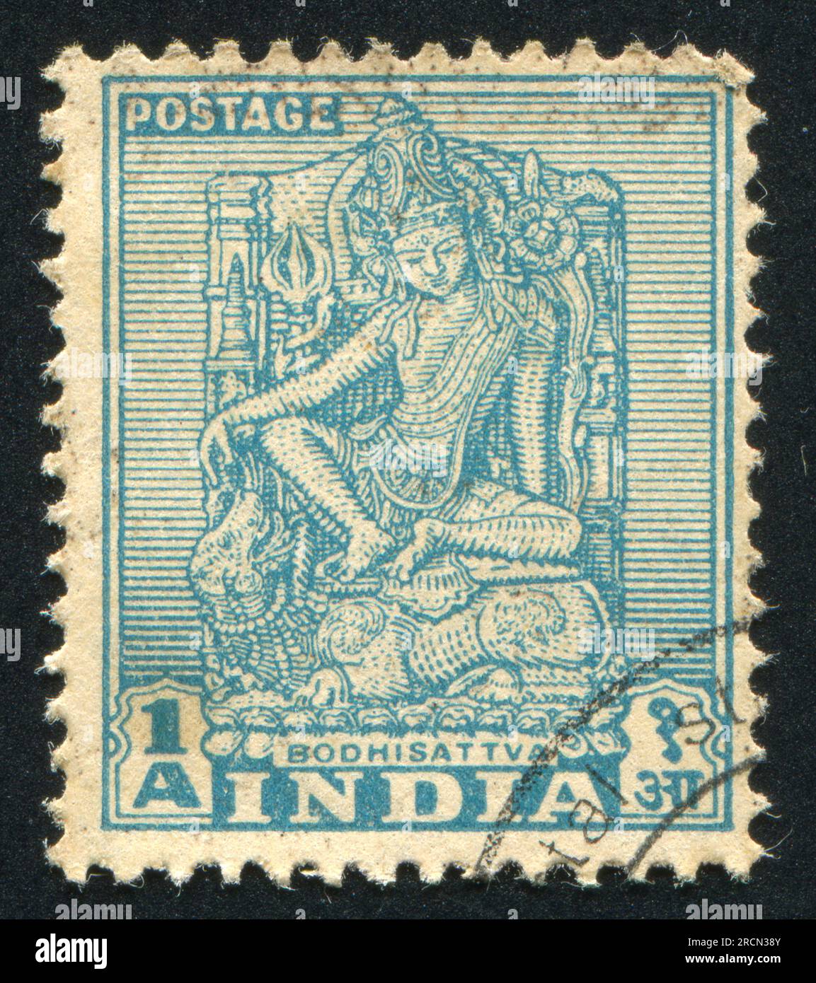 INDIA - CIRCA 1948: stamp printed by India, shows Bodhisattva, circa ...