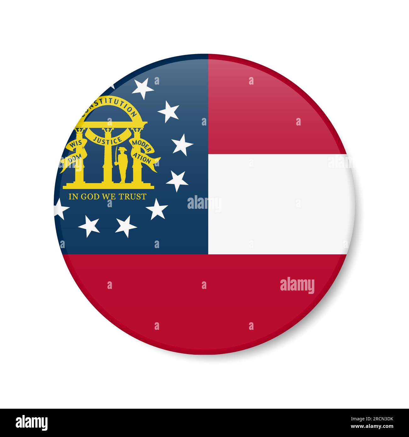 Glossy icon flag georgia hi-res stock photography and images - Alamy