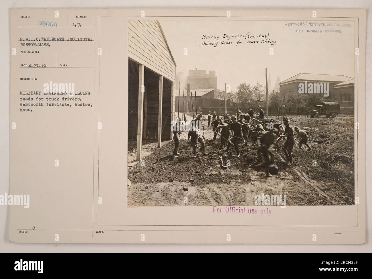 Military engineers from Wentworth Institute in Boston, Massachusetts ...