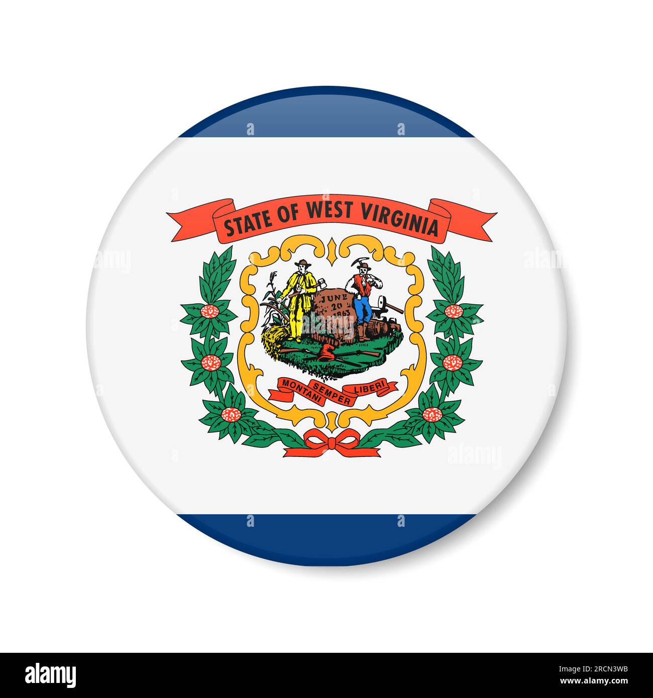 3d flag of the virginia Cut Out Stock Images & Pictures - Alamy