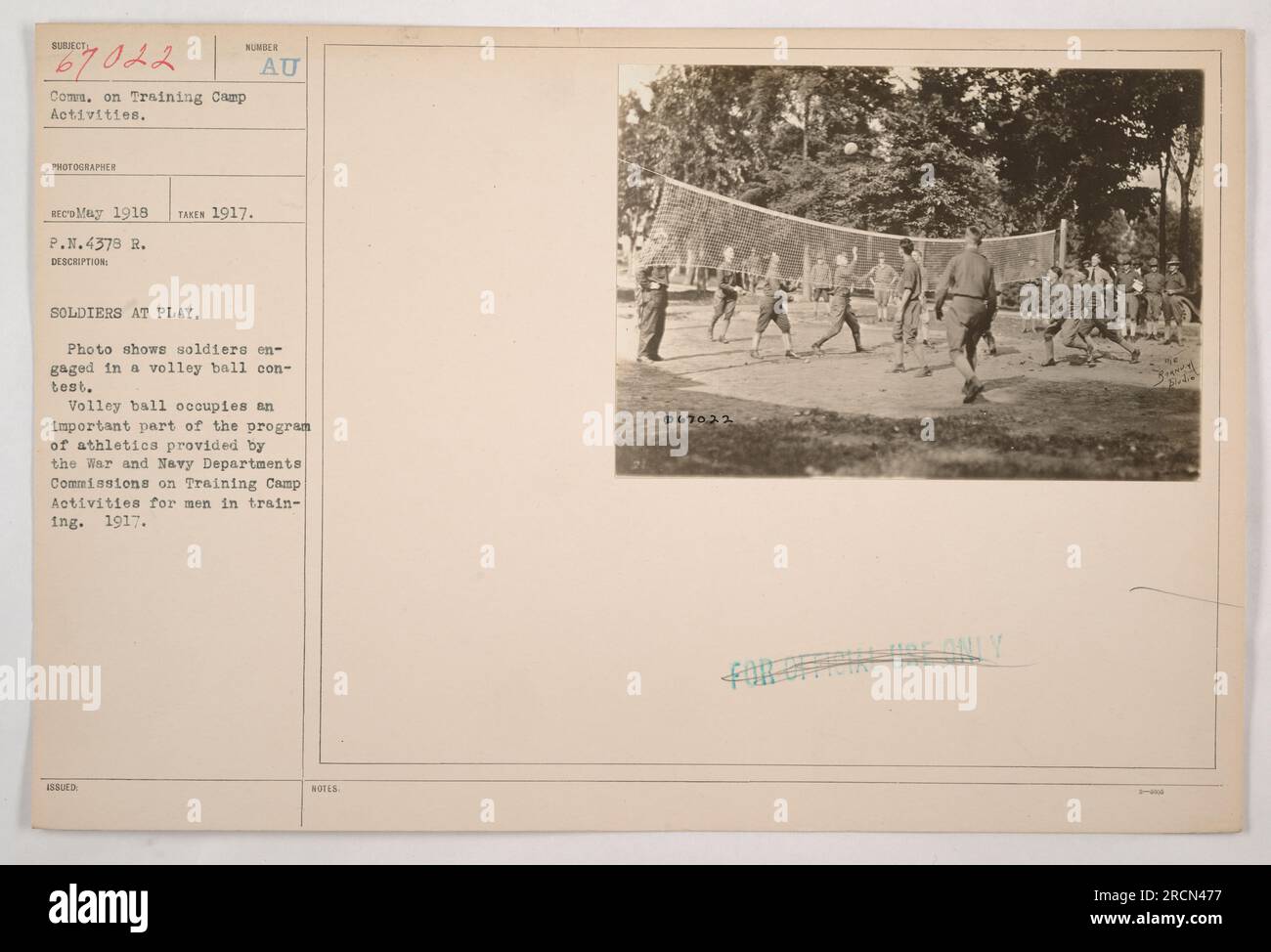 Volleyball in training camp activities hi-res stock photography and ...