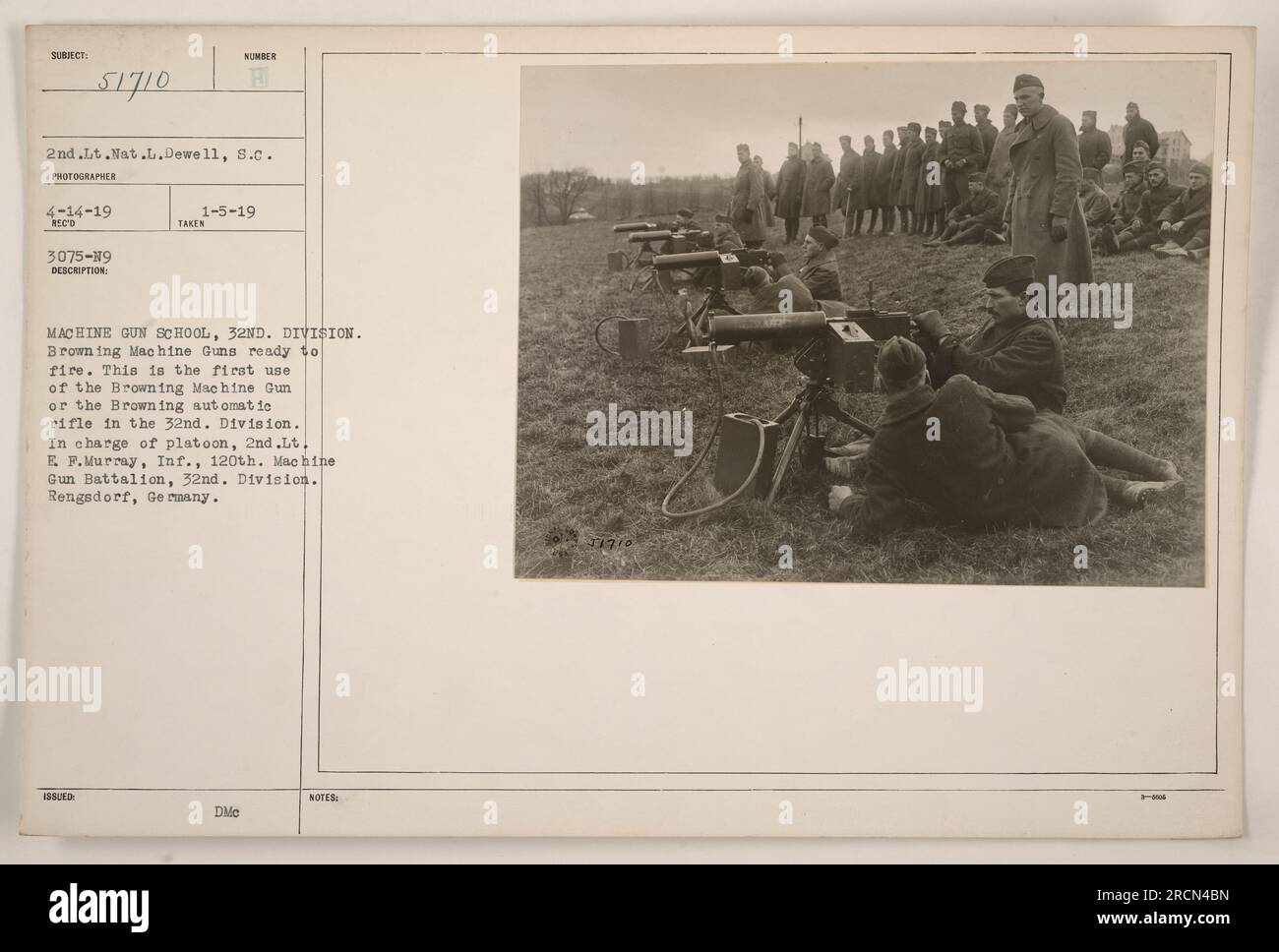 A platoon at Machine Gun School in Rengsdorf, Germany is preparing ...