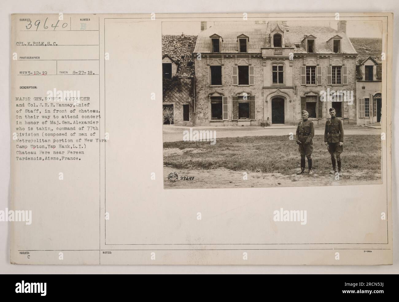 Major gen robert alexander hi-res stock photography and images - Alamy