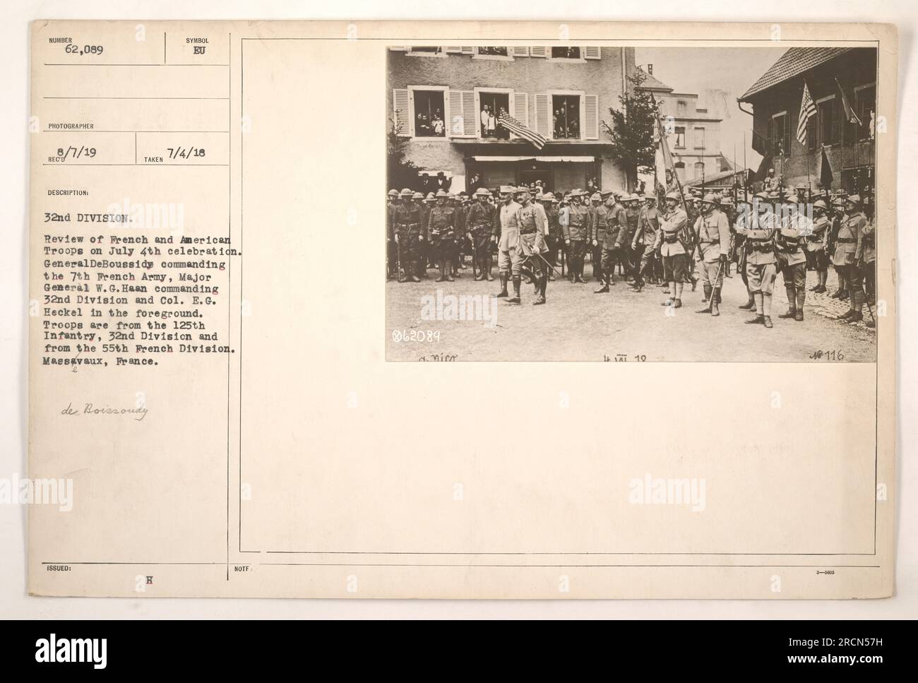 55th french division hi-res stock photography and images - Alamy