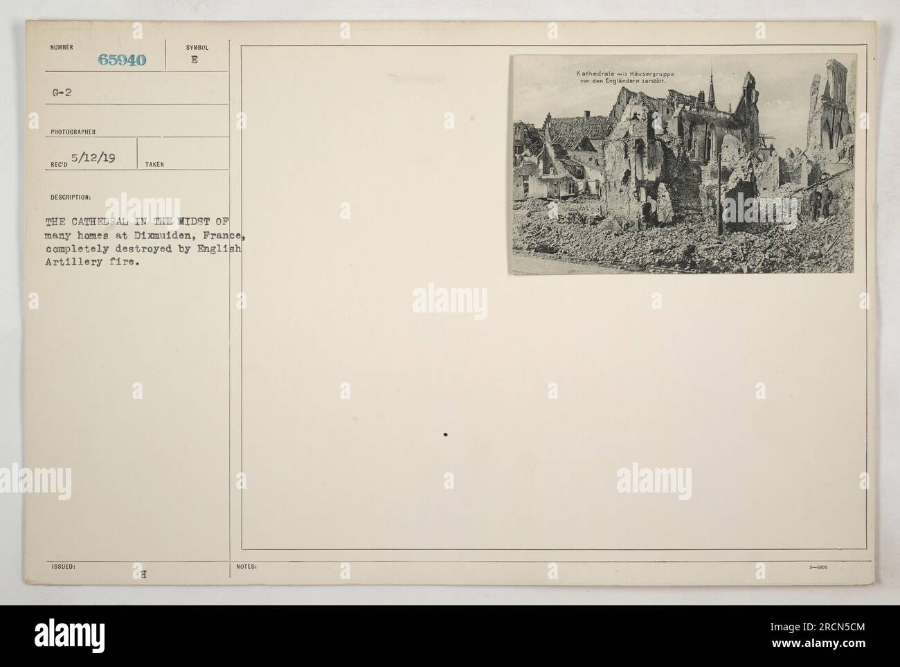 Top 5/12/19: A photograph of Dixmuiden, France, shows a destroyed ...