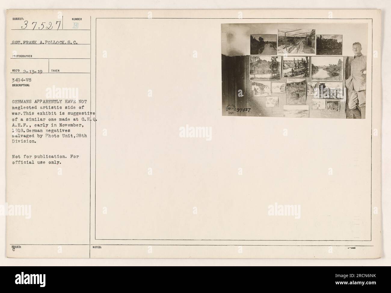 Sgt frank a pollock sc hi-res stock photography and images - Alamy