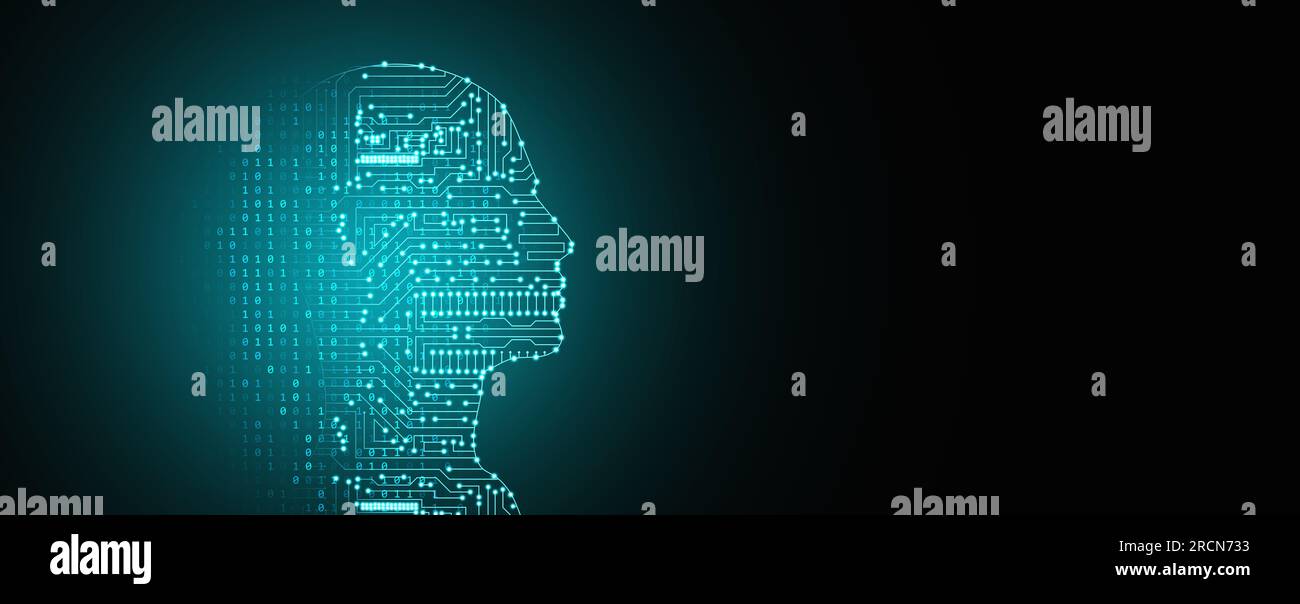 Ai neon circuit hi-res stock photography and images - Alamy