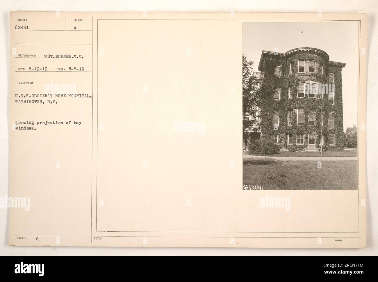 U.S. Soldiers' Home Hospital in Washington, D.C., with bay windows ...