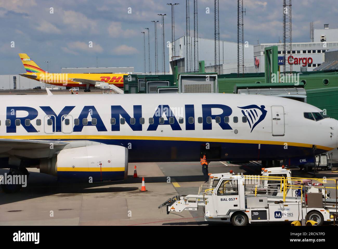 Irish ultra low-cost carrier Ryanair plane at Gothenburg-Landvetter ... Irish ultra low-cost carrier Ryanair plane at Gothenburg-Landvetter ...