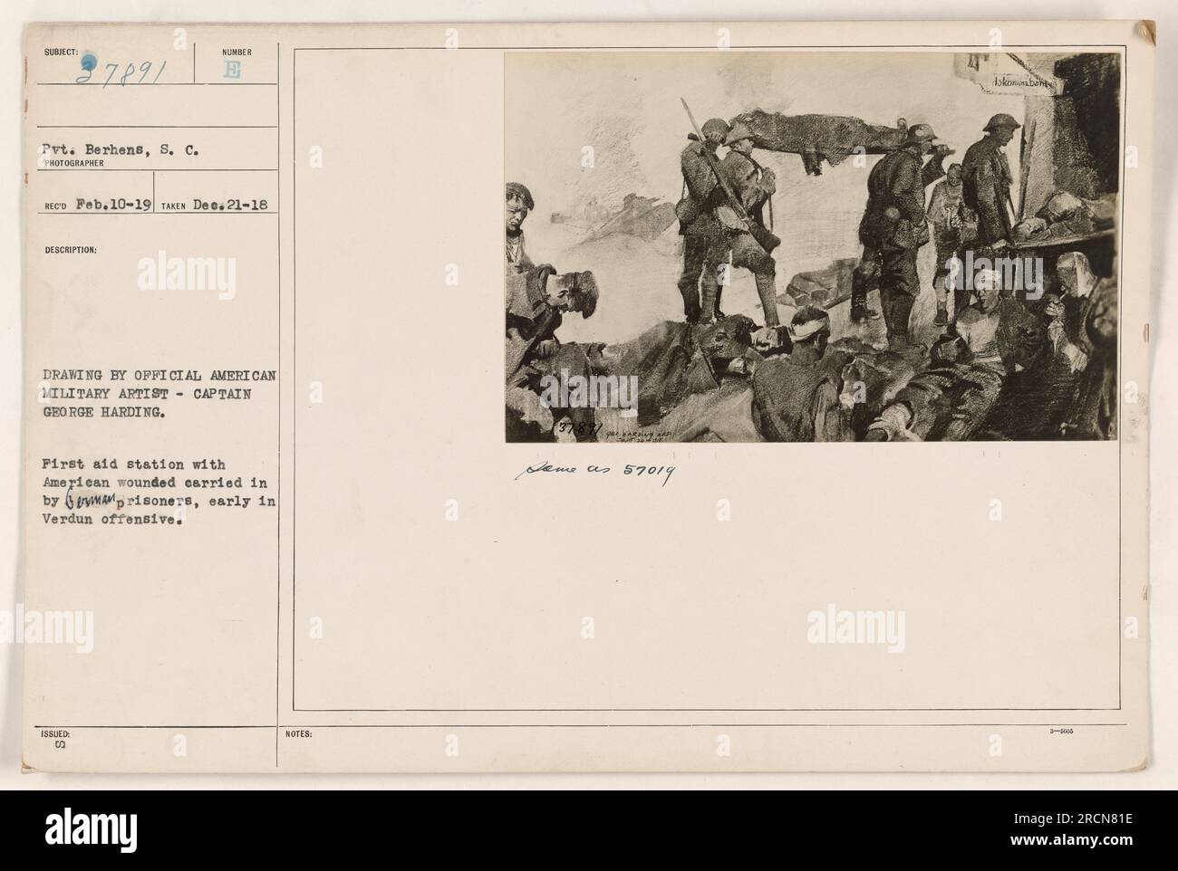 Wounded wwi american soldiers stretcher hi-res stock photography and ...